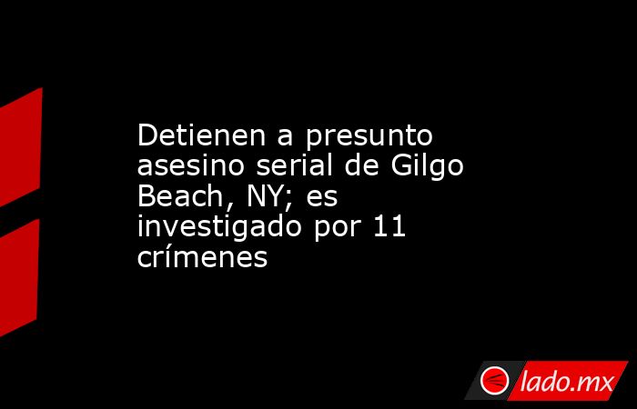 Detienen a presunto asesino serial de Gilgo Beach, NY; es investigado ...