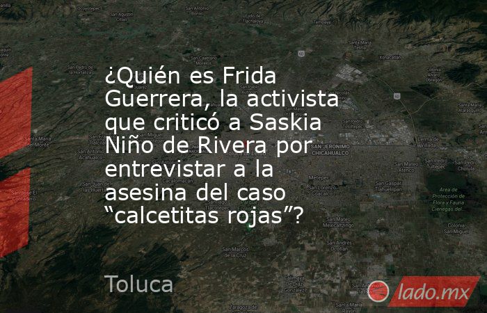 ¿Quién es Frida Guerrera, la activista que criticó a Saskia Niño de ...
