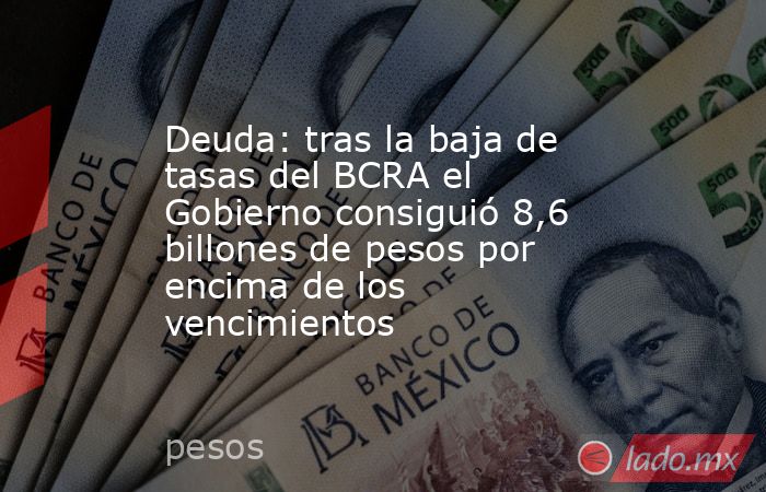 Deuda: tras la baja de tasas del BCRA el Gobierno consiguió 8,6 ...