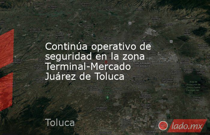 Continúa operativo de seguridad en la zona Terminal-Mercado Juárez de ...