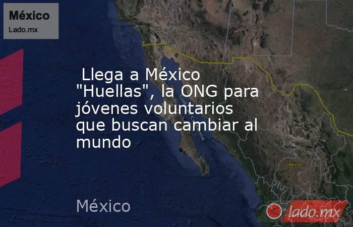 Llega a México "Huellas", la ONG para jóvenes voluntarios que buscan ...